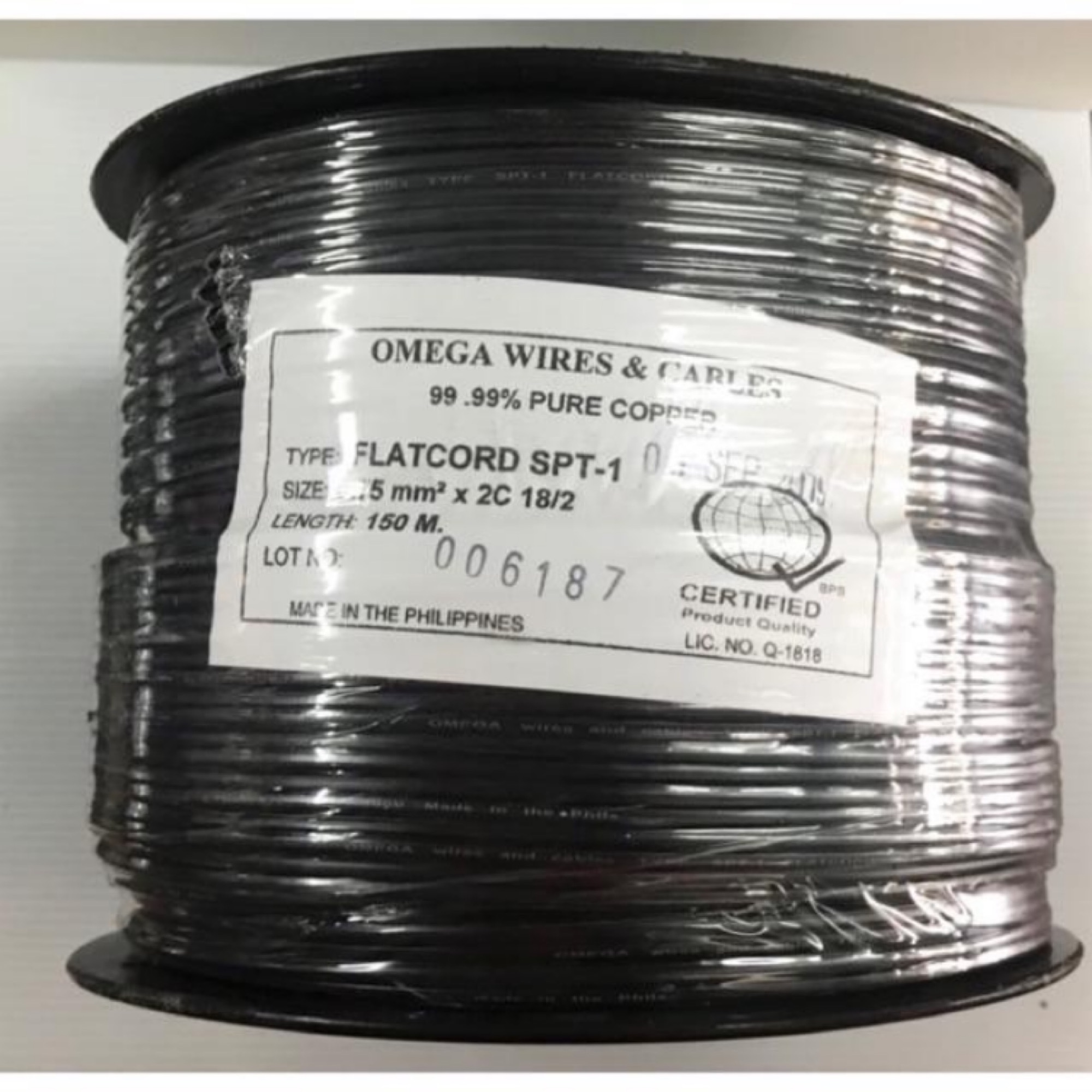 Omega Flatcord AWG. 18/2 (0.75mm) 1 Roll Flatwire For Extension | Lazada PH