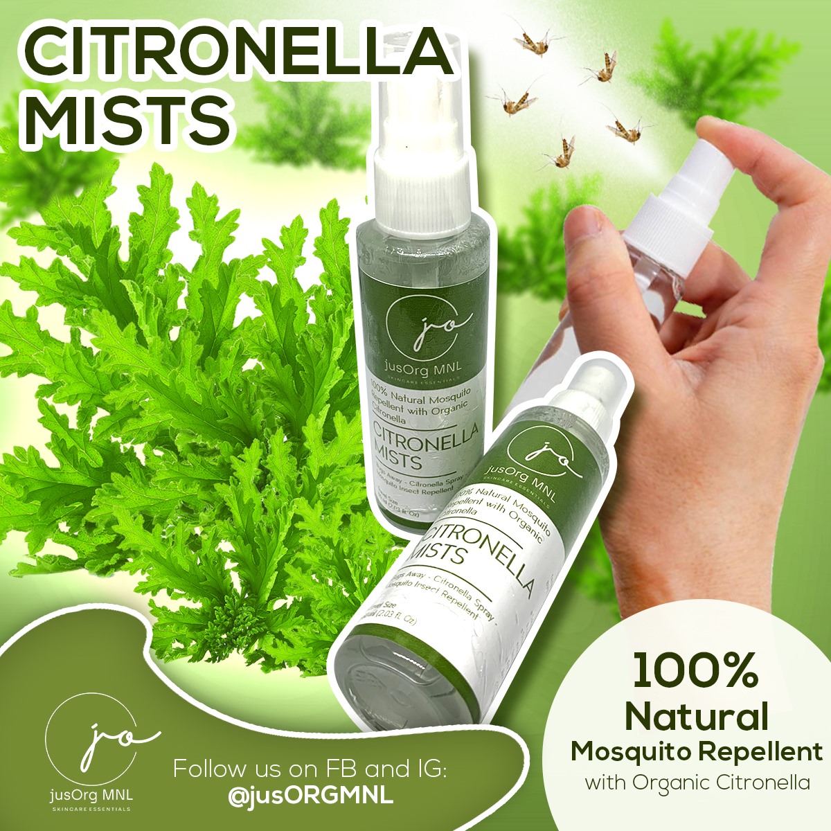 jusOrgMNL. Citronella Mists | Citronella Mists All-Purpose Spray Anti ...