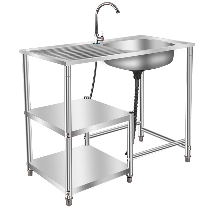 Kitchen Sink Stand Rack With Free Faucet 304 Stainless Steel Kitchen ...