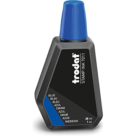 Trodat 7011 Stamp Pad Ink, 28ml, – for use with Trodat Stamp Pads 9051 ...