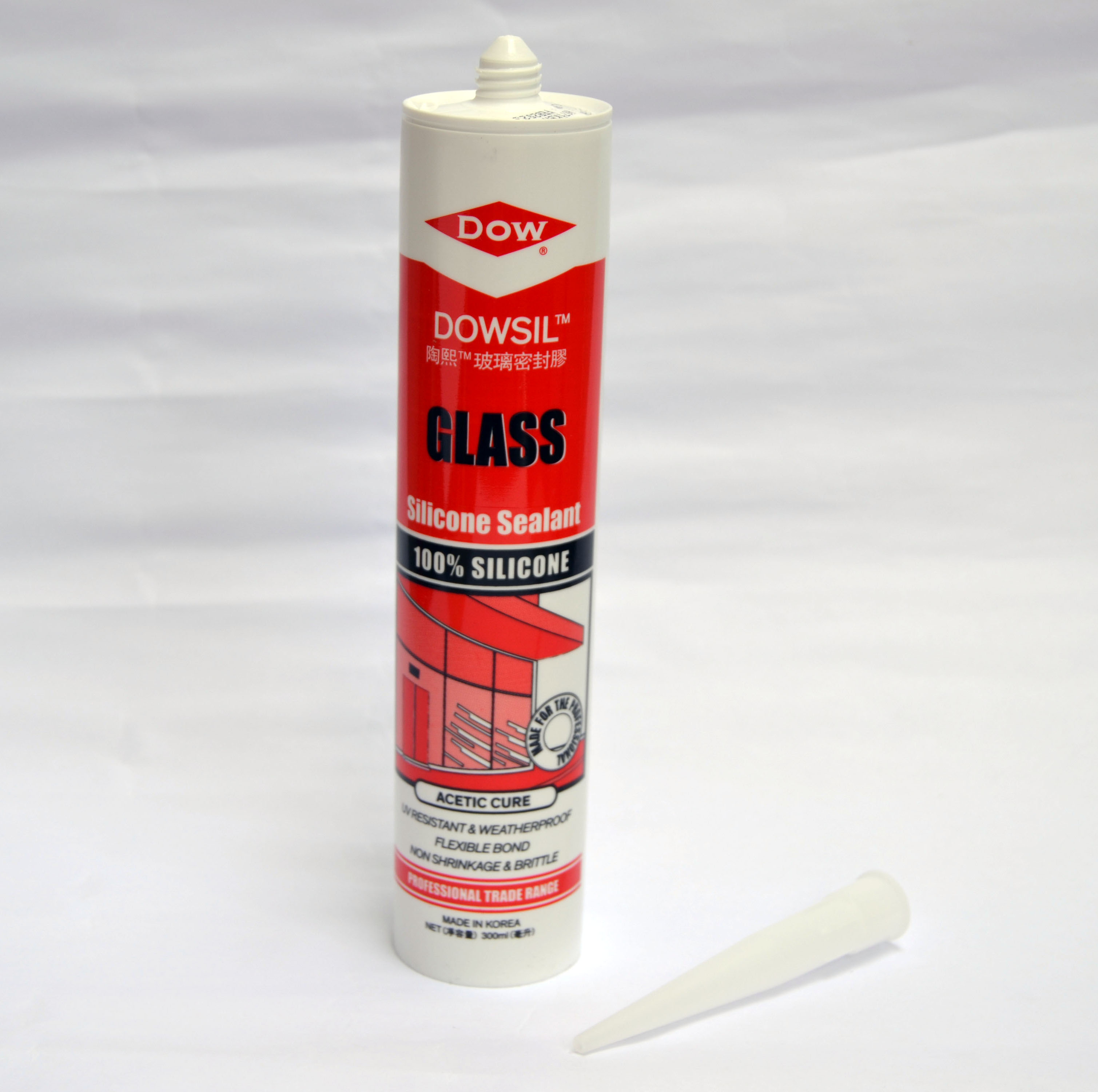 Glass Sealant 100% Silicone [Glass Adhesion Acetic Cure Sealant] DowSil ...