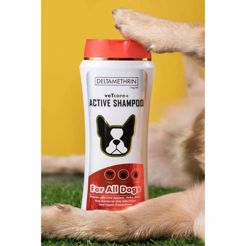 Vetcore Active Shampoo 400ml plus Nature's Tick and Flea Dog Spray ...