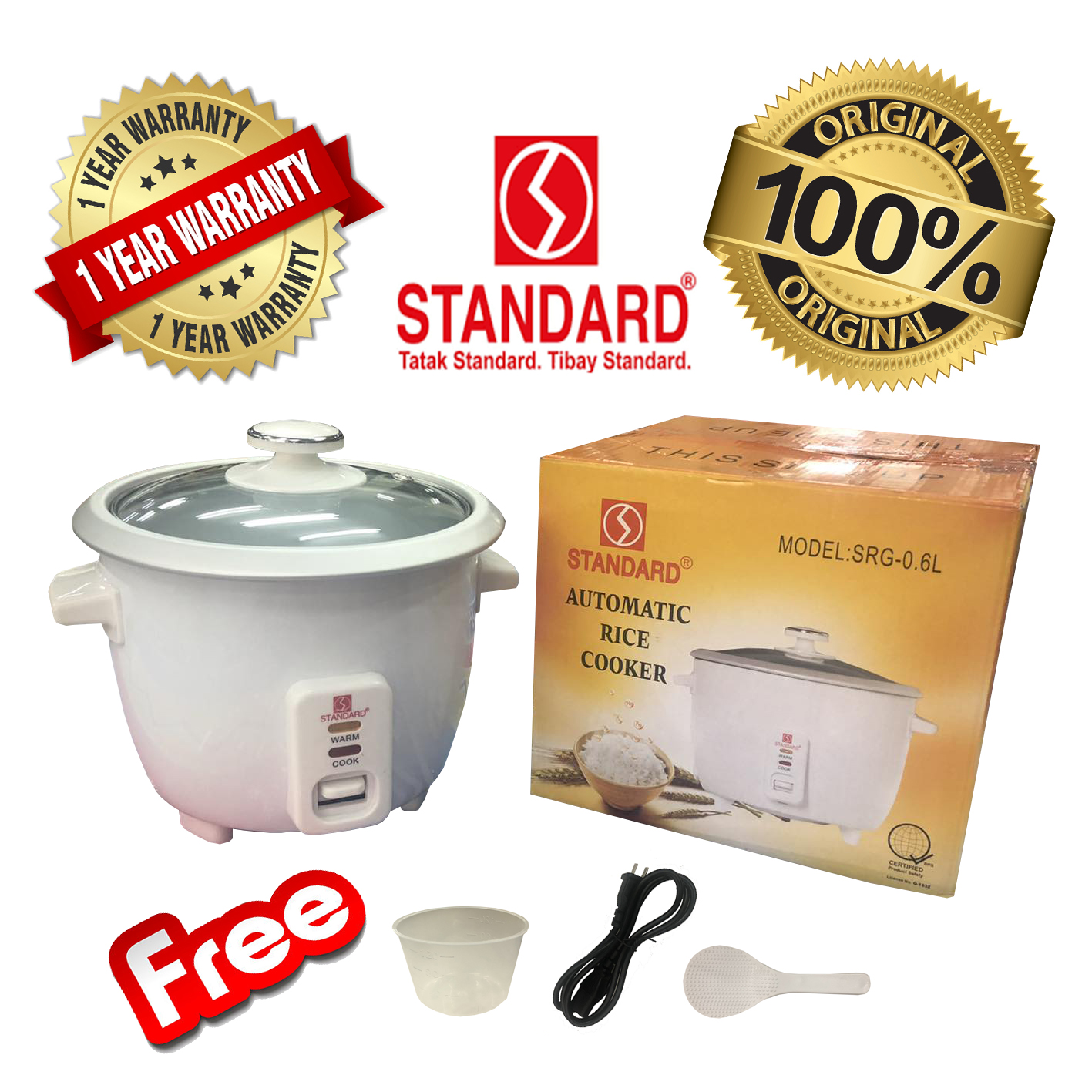 ORIGINAL STANDARD Rice Cooker SRG 0.6L 3 cups (1 year warranty) | Lazada PH