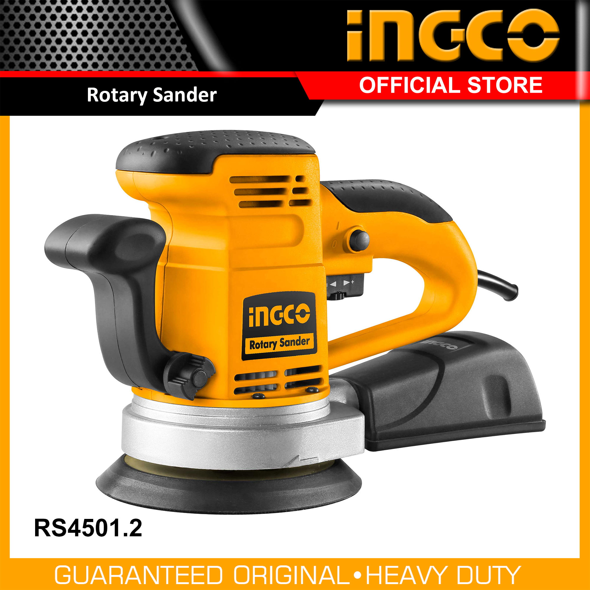 INGCO RS4501.2 Industrial Orbital Rotary Sander 6 inches 450W IPT ...