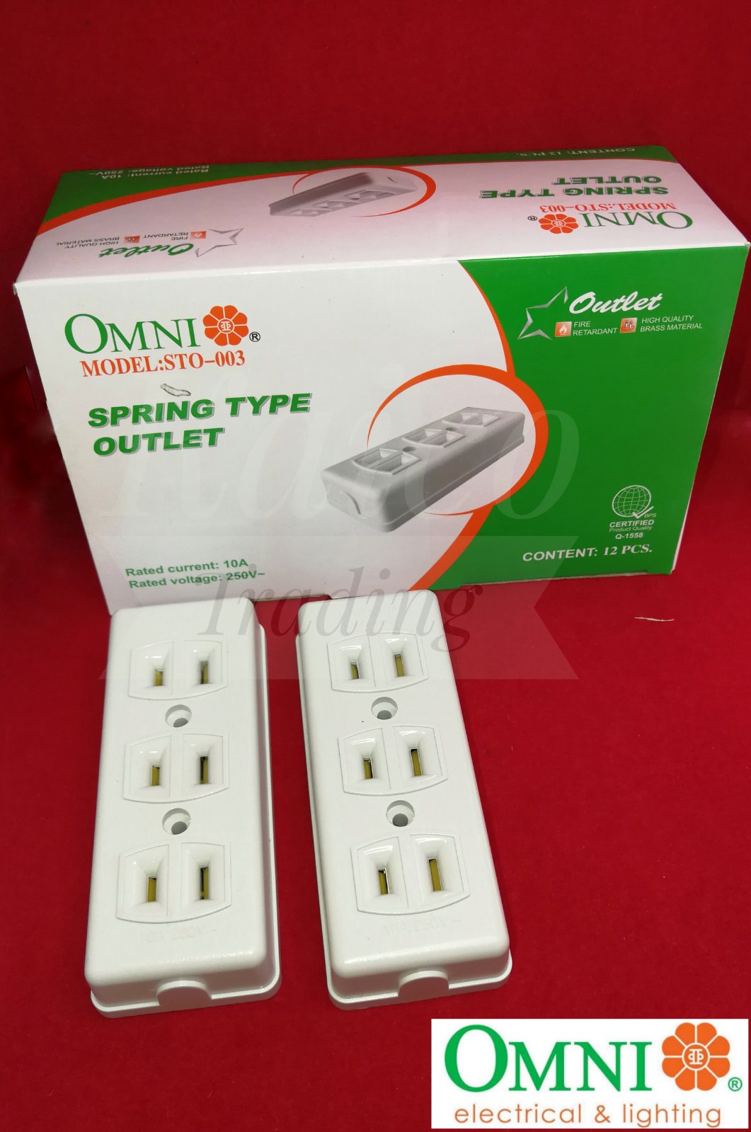 OMNI Spring Type Outlet 3-Gang 10A 250V~ (STO-003) | Lazada PH