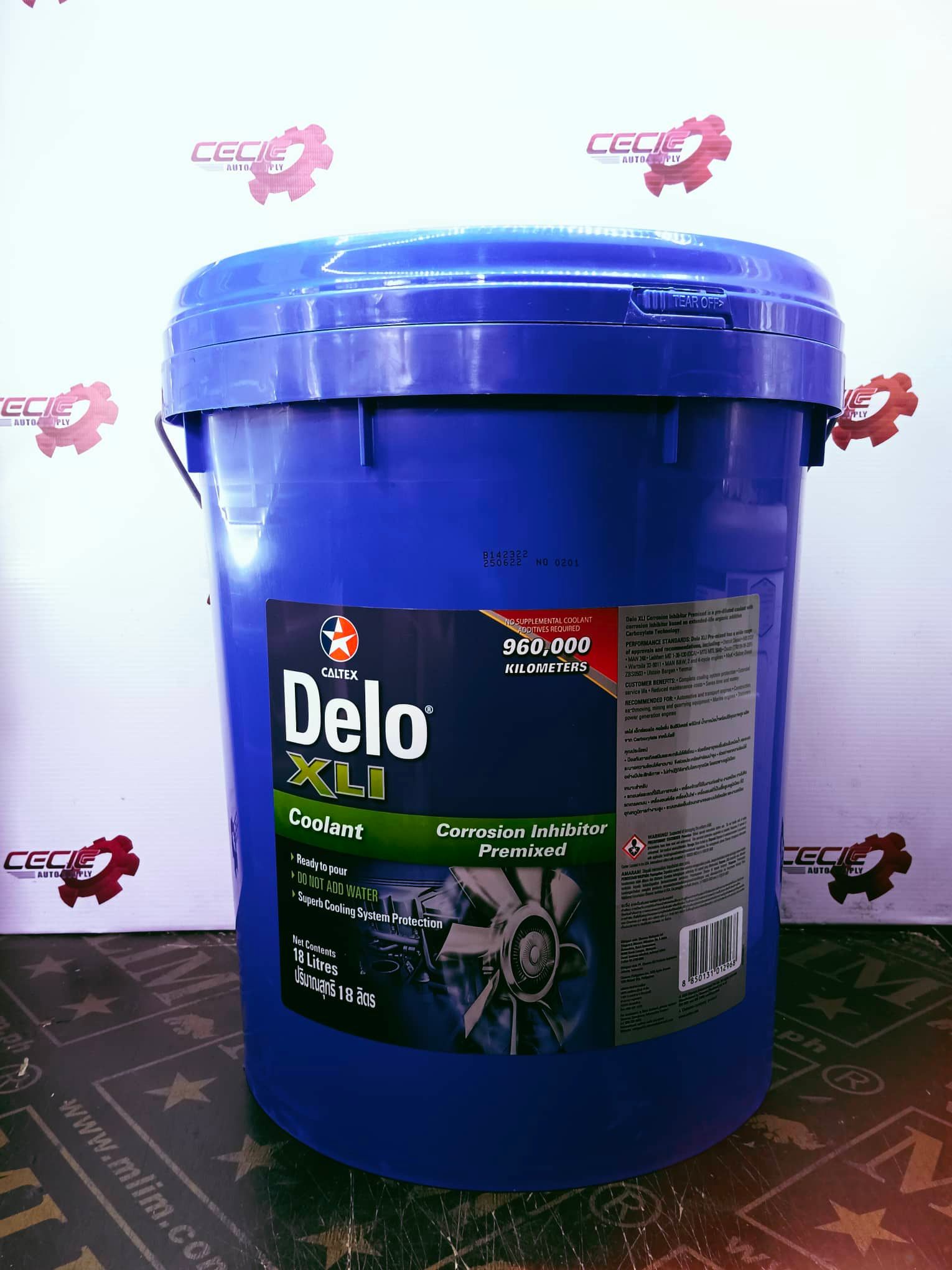 Caltex Delo XLI Coolant Corrosion Inhibitor Premixed 1 Pail 18 Liters ...