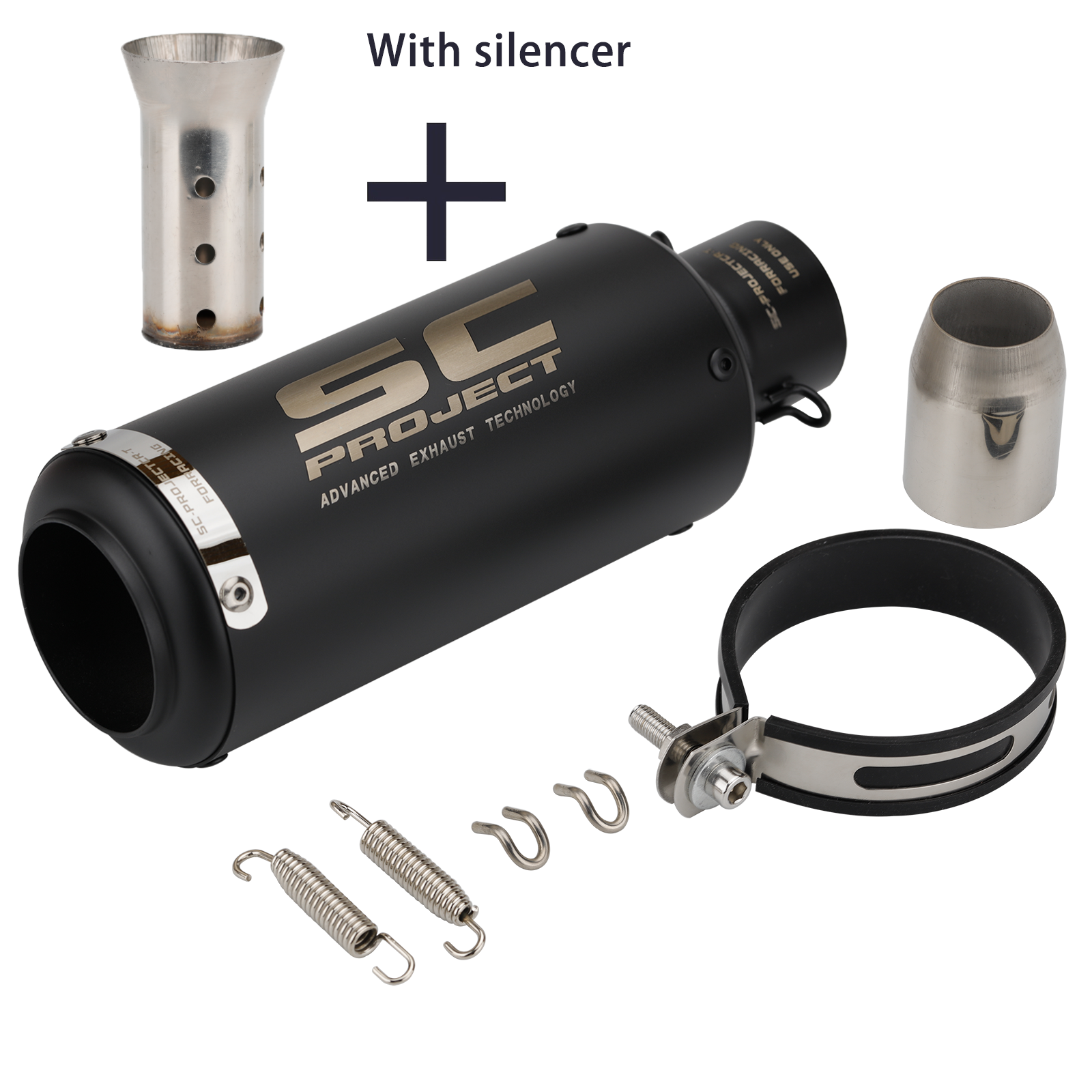 Universal 51mm SC Project Exhaust Muffler Motorcycle Exhaust Pipe ...