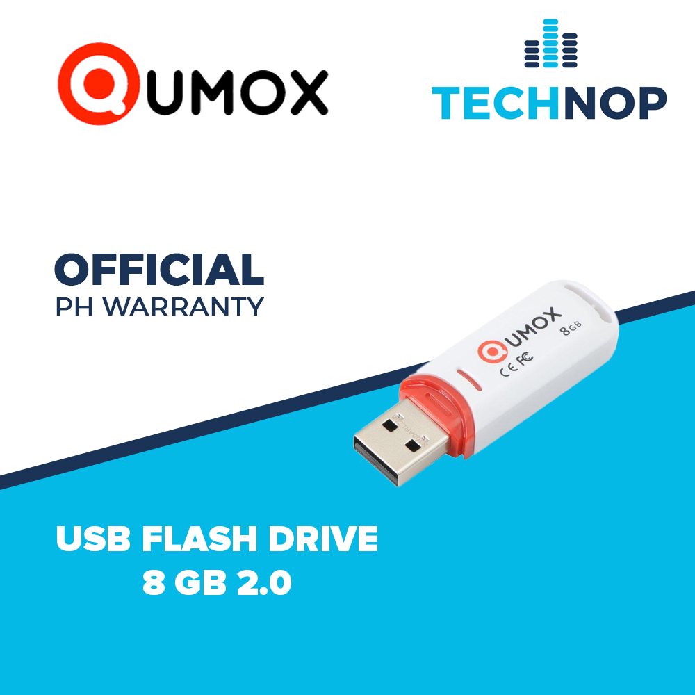 Original USB Flash Drive 8GB Qumox USB 2.0 (Red) | Lazada PH