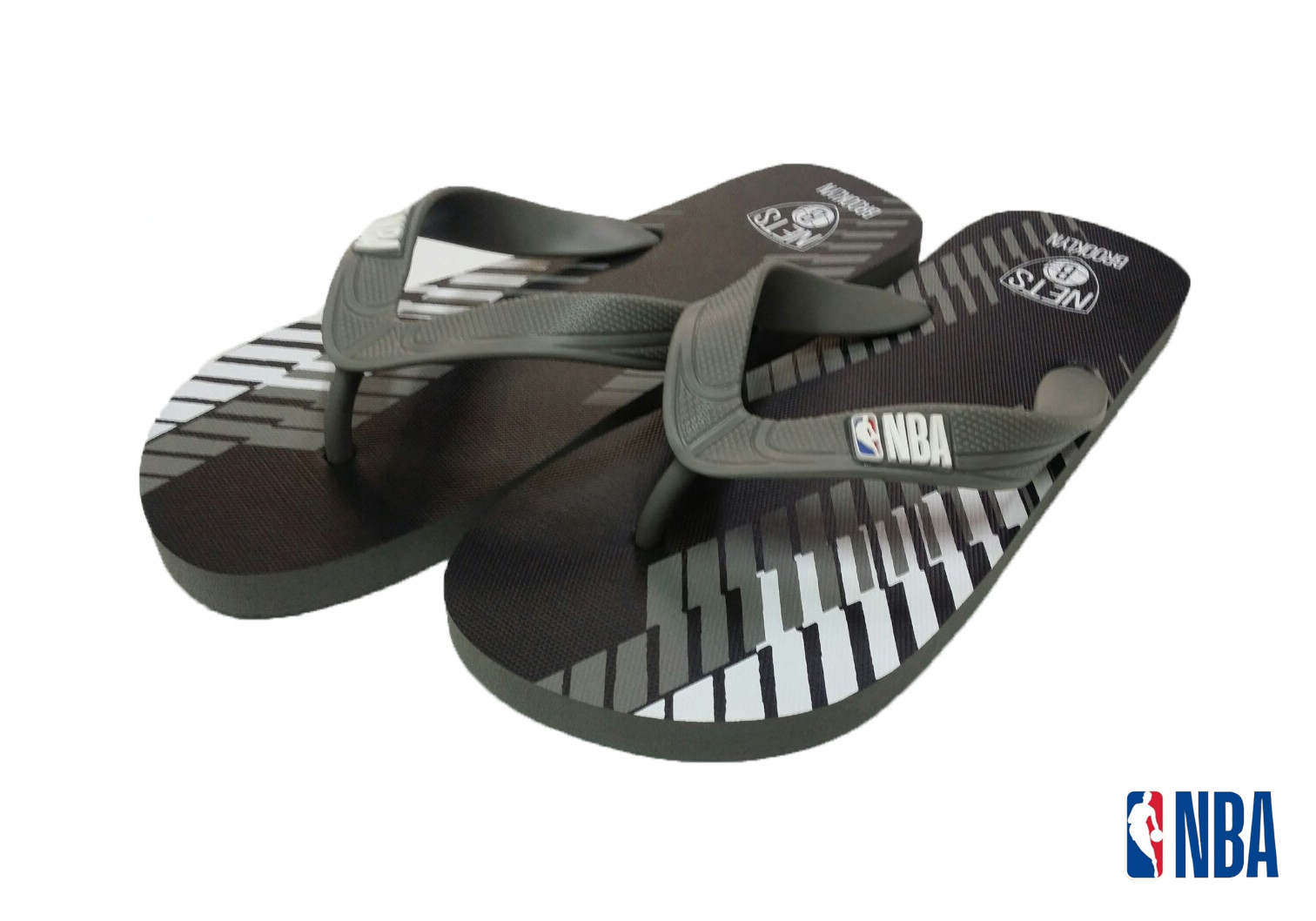 Mens Flipflops NBA Slippers htbasic Brooklyn | Lazada PH