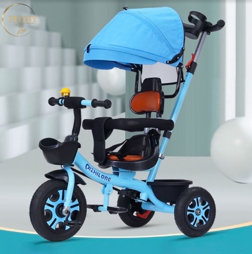 PEONY Baby kiddie push stroller trike with attachable foldable | Lazada PH