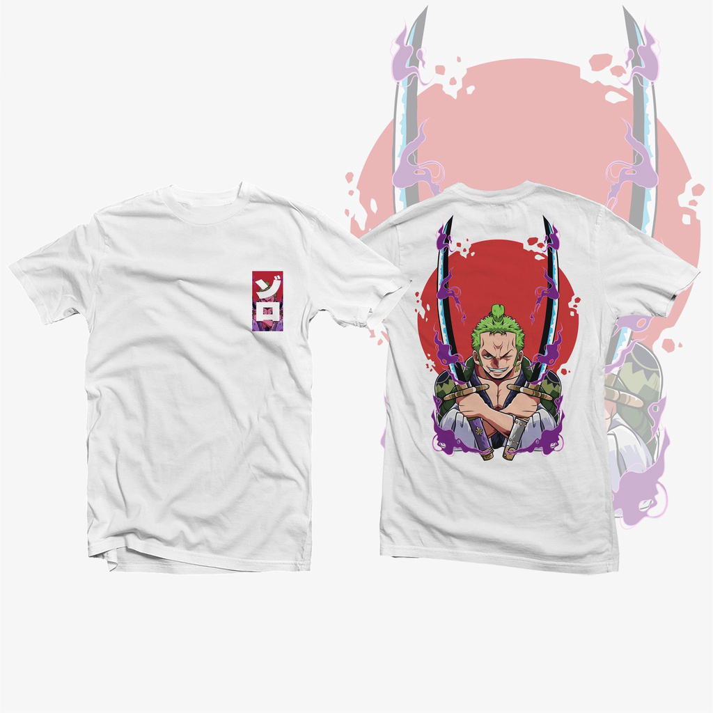Anime Shirt One Piece shirt Zoro Asura Roronoa Zoro v2 Pirate Hunter ...