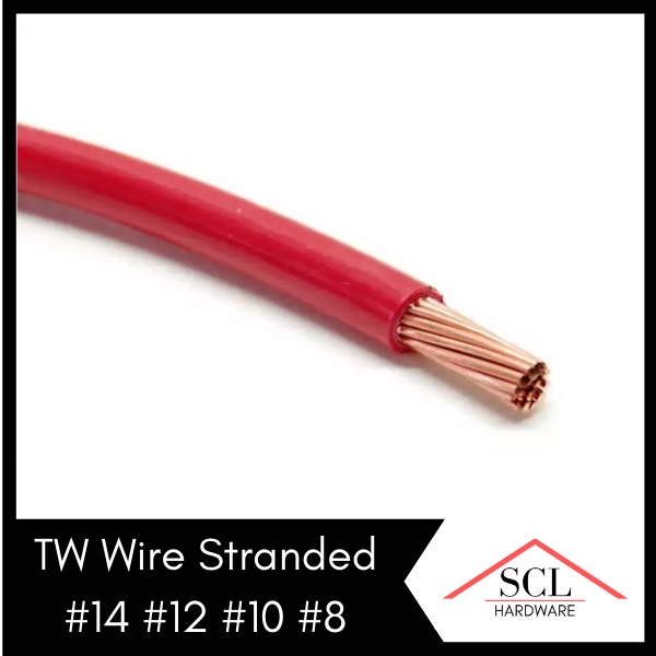 TW Wire Stranded (Sold per meter) Stranded TW Wire #14 #12 #10 #8 ...