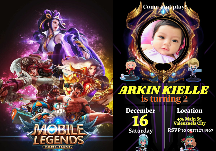 Mobile Legends Birthday Invitation Card (Sets of 10) | Lazada PH