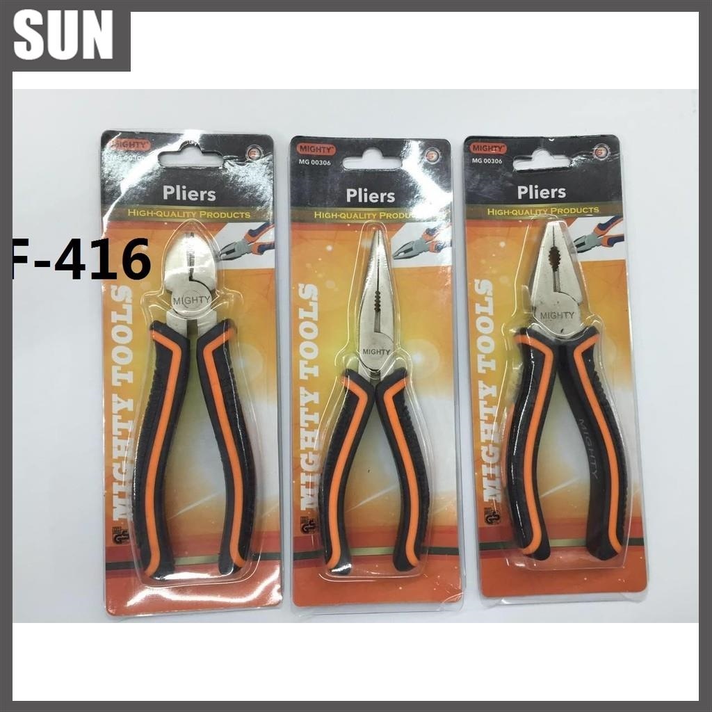 Mighty STANDARD PLIERS CUTTER LONGNOSE Combinations 6inch ord. | Lazada PH