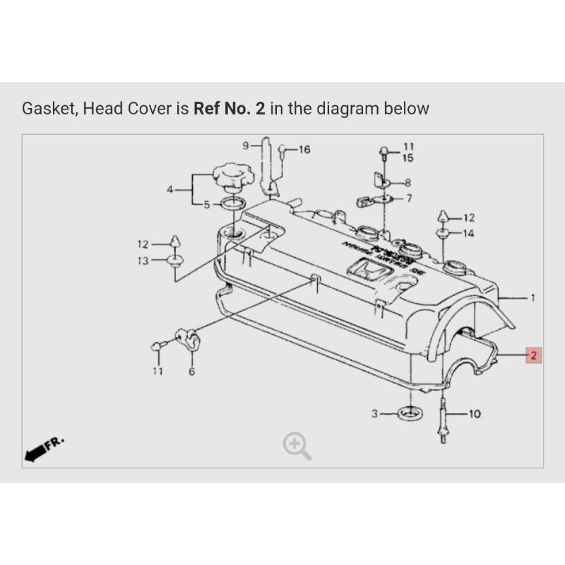 popular Valve Cover Gasket for HONDA Civic 1.5 ESI / LX (ALL) 12341-PM6 ...