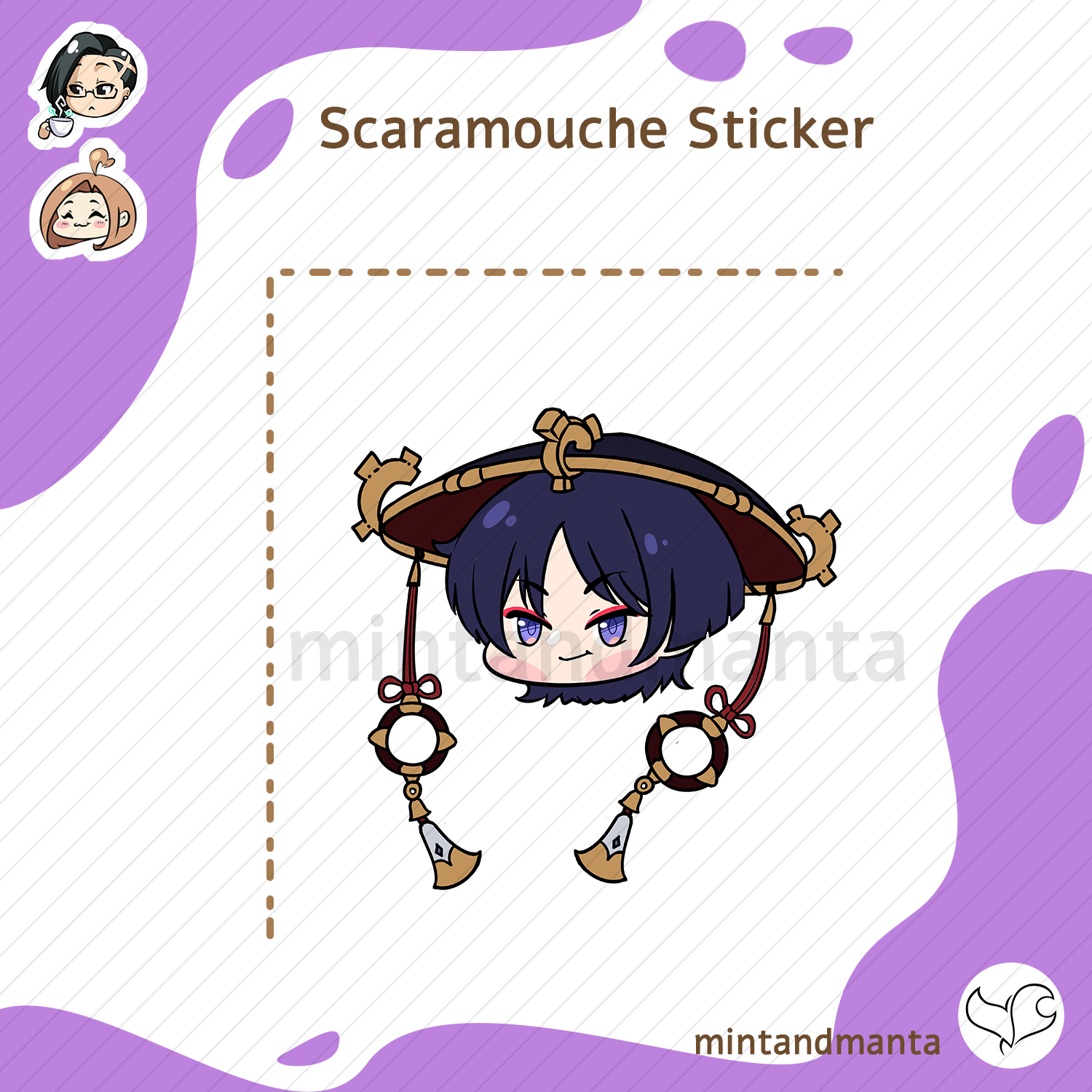 Genshin Impact Sticker Inazuma (WATERPROOF) | Journal Stickers | Laptop ...