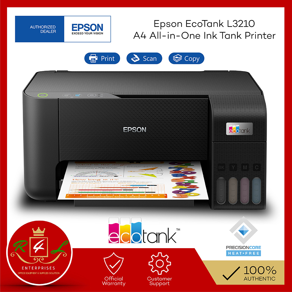 Epson EcoTank L3210 All-in-One Ink Tank Printer (Replacement of L3110 ...