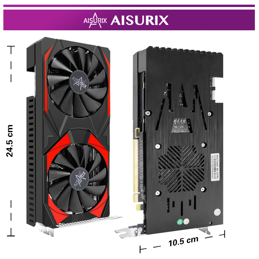 AISURIX RX 5700XT 8GB Graphics Card Gaming Computer GPU Radeon AMD ...