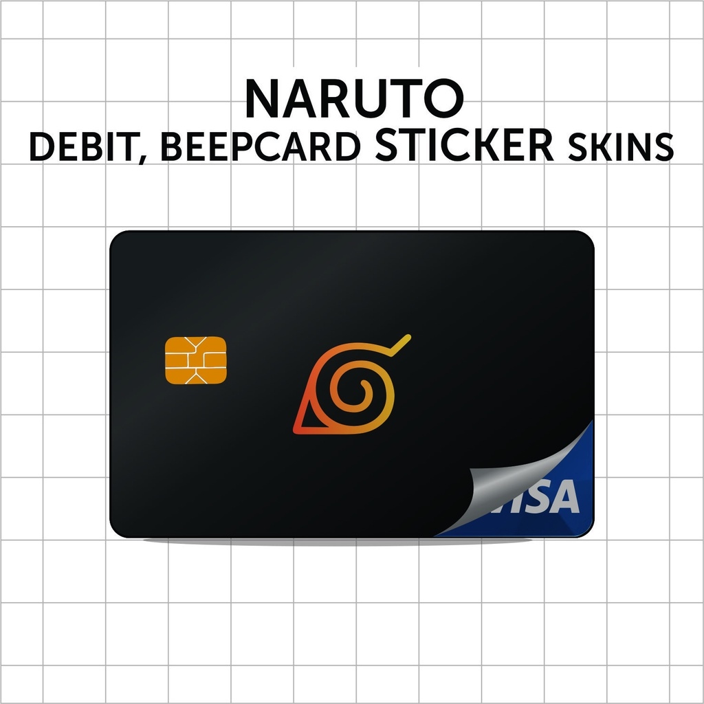 NARUTO ATM BEEP DEBIT BANK Card Skins STICKER | Lazada PH