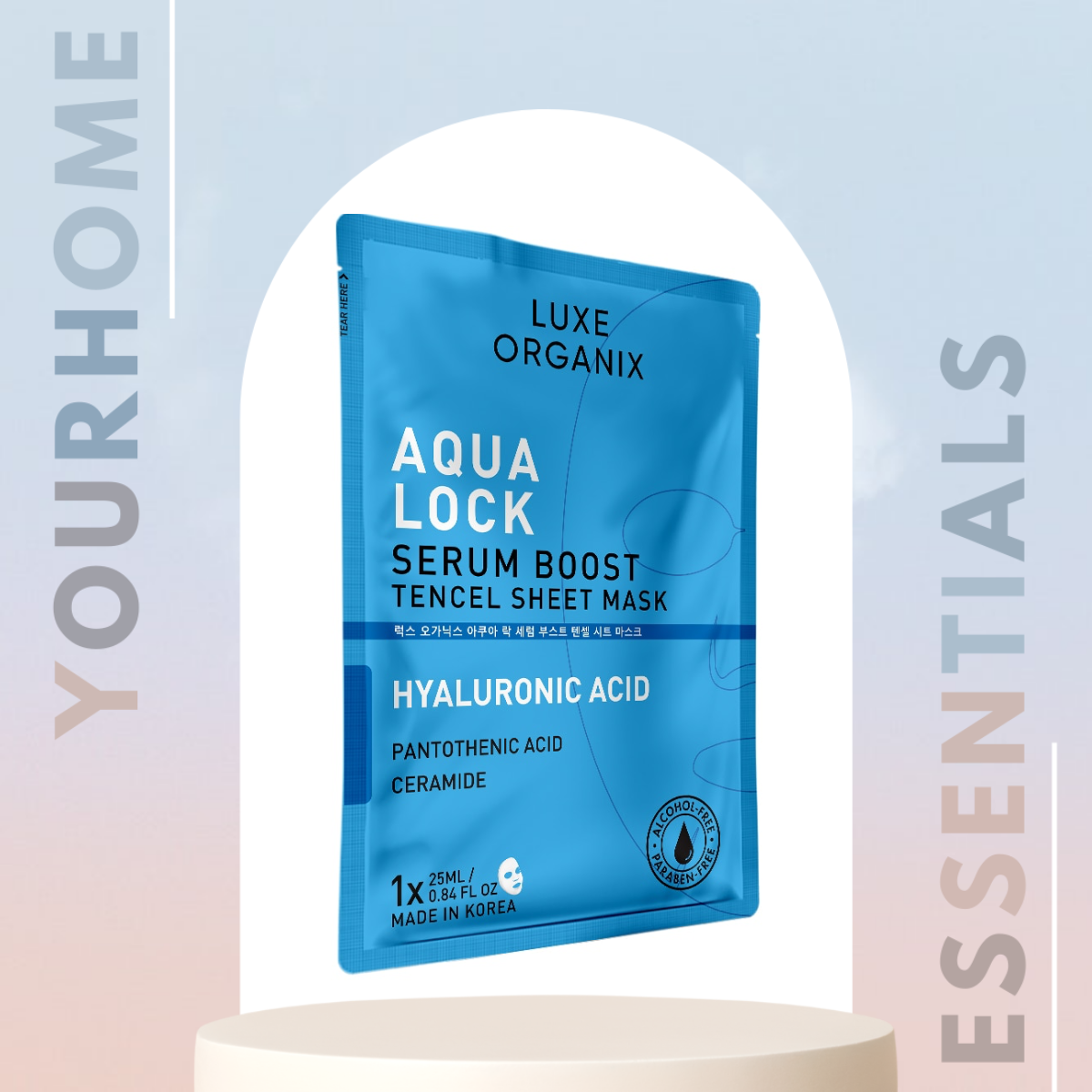 Luxe Organix Aqua Lock Serum Boost Sheet Mask 25ml | Lazada PH