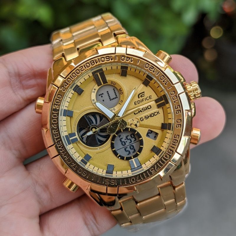 Porfirio CASIO EDIFICE DUAL TIME ANALOG AND DIGITAL WATCH FOR MEN OEM ...