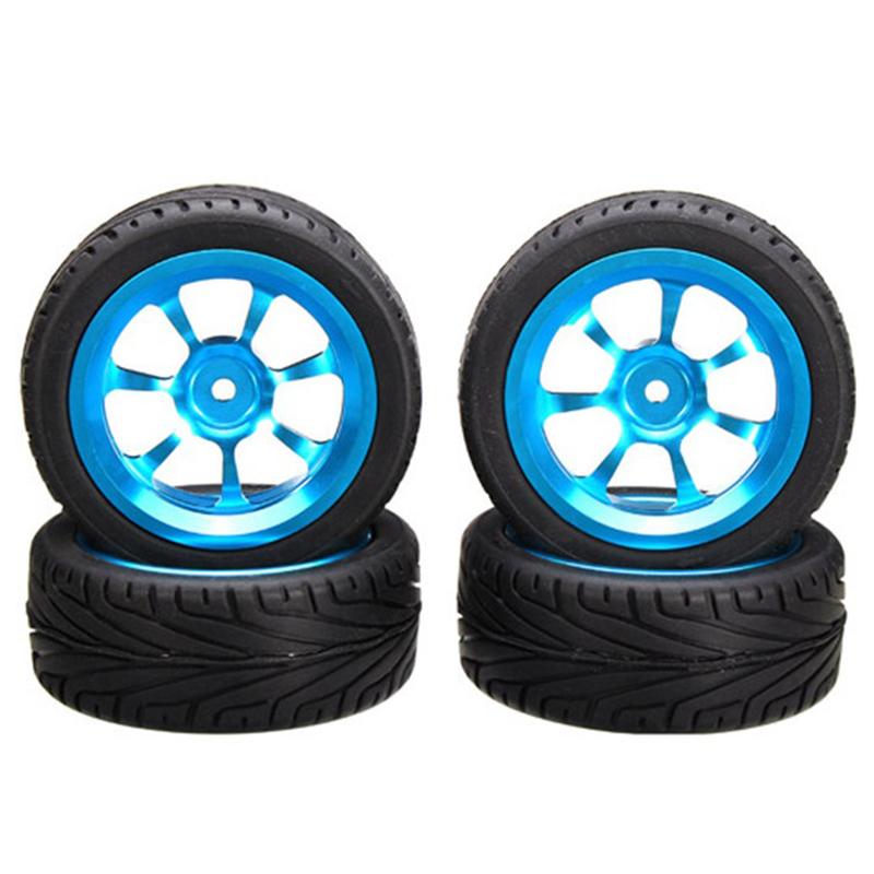 4Pcs Alloy Rims&Tires Rc Car Wheels for 1/18 Wl Toys A949 A959 A969 ...