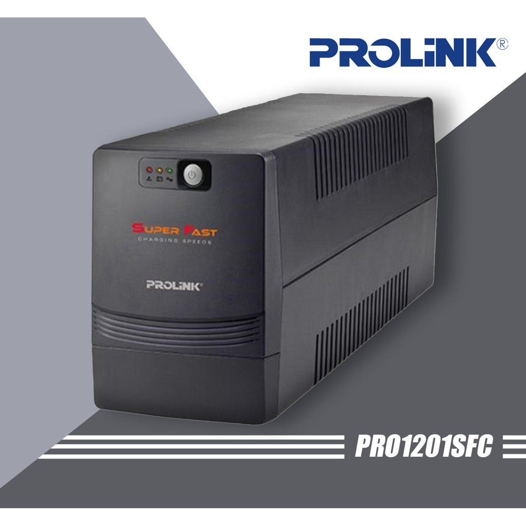 Prolink PRO1201SFC UPS Super Fast Charging Line Interactive Series ...