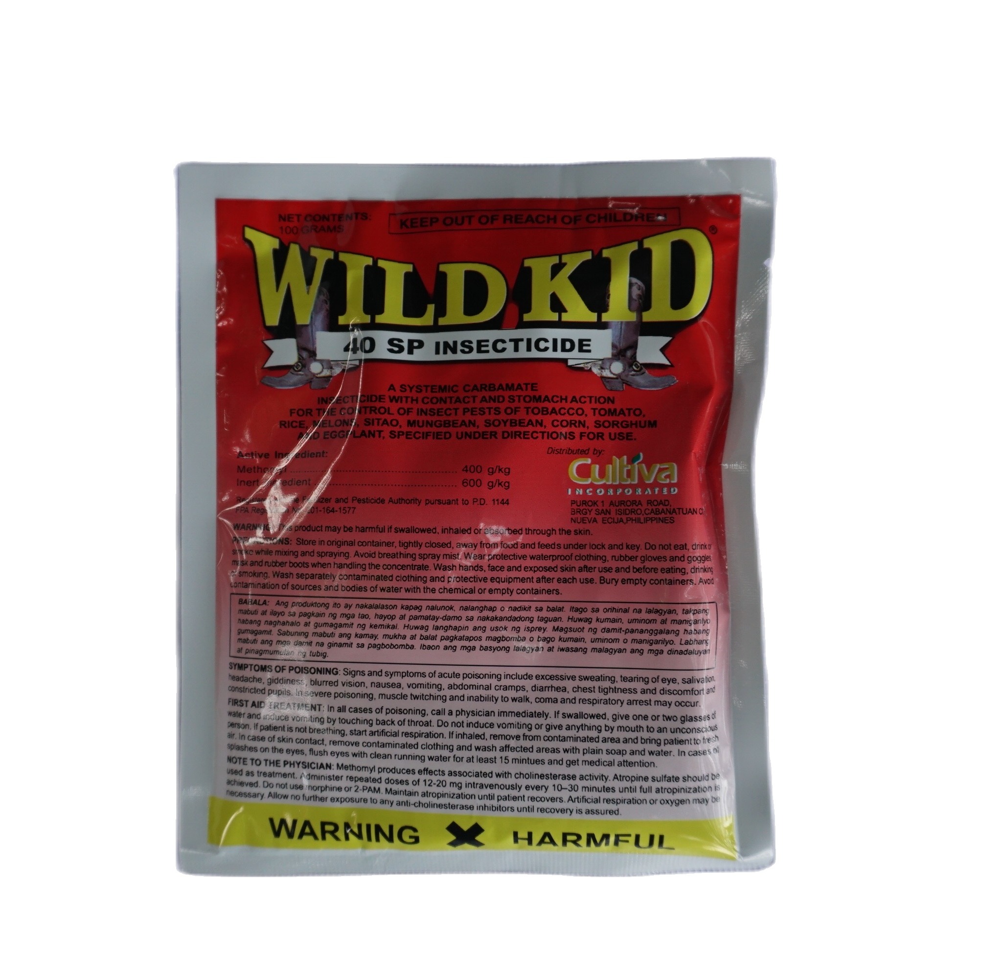 WILDKID Methomyl Lannate 40SP Broad Spectrum and Systemic Insecticide ...