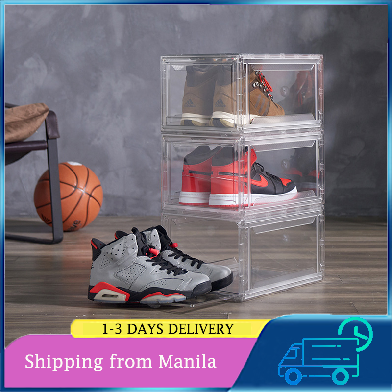 Acrylic Clear Shoebox Magnetic Side Drop by 4 Pieces | Lazada PH