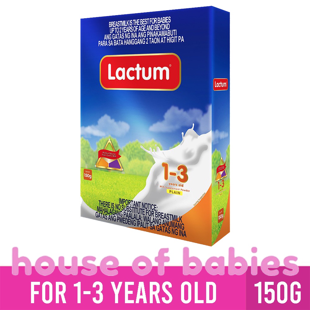 Lactum 1-3 Years Old 150g Plain Milk Supplement Powder | Lazada PH