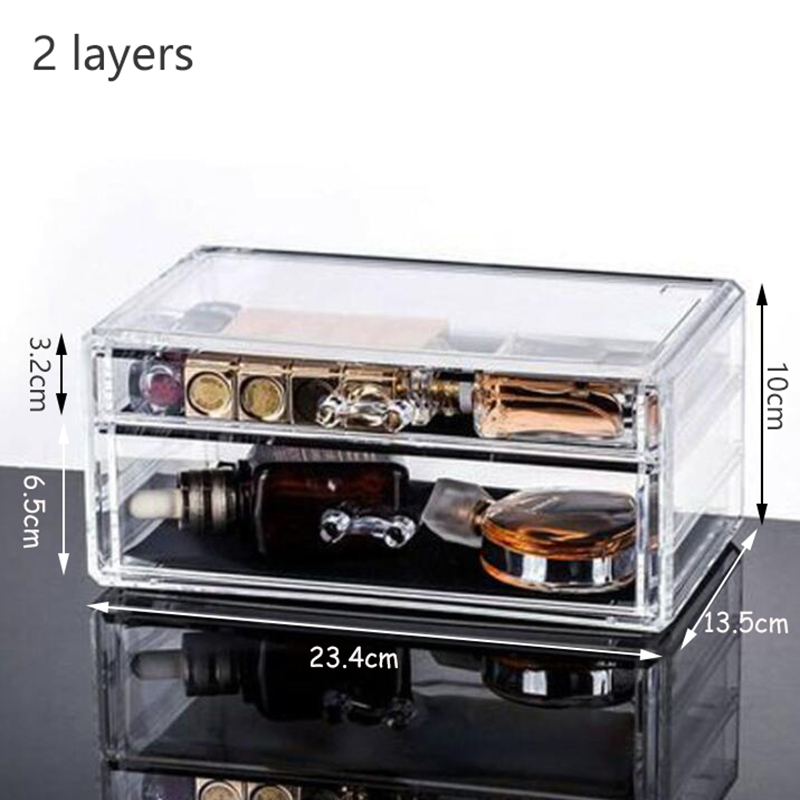 Clear Organizer for Cosmetics Makeup Organizer Storage Nail Accessories ...