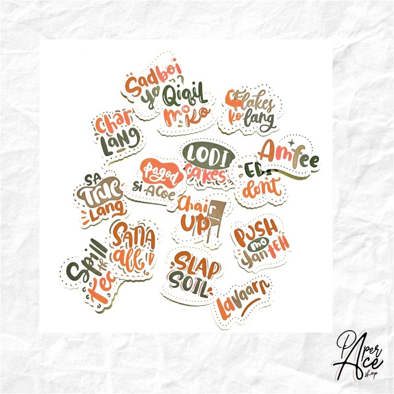 15 pcs. tagalog hanash stickers filipino sana all slap soil | Lazada PH