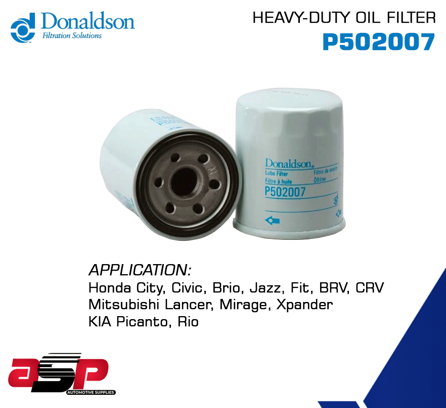 Donaldson P502007 Heavy Duty Oil Filter (Cross Ref VIC C-415) For Honda ...