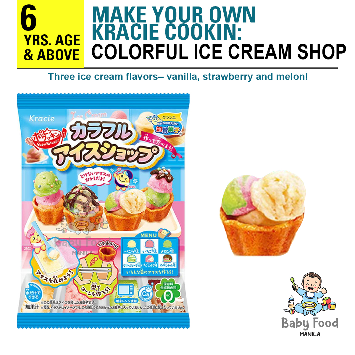 KRACIE Popin' Cookin' Colorful Ice Cream Shop | Lazada PH