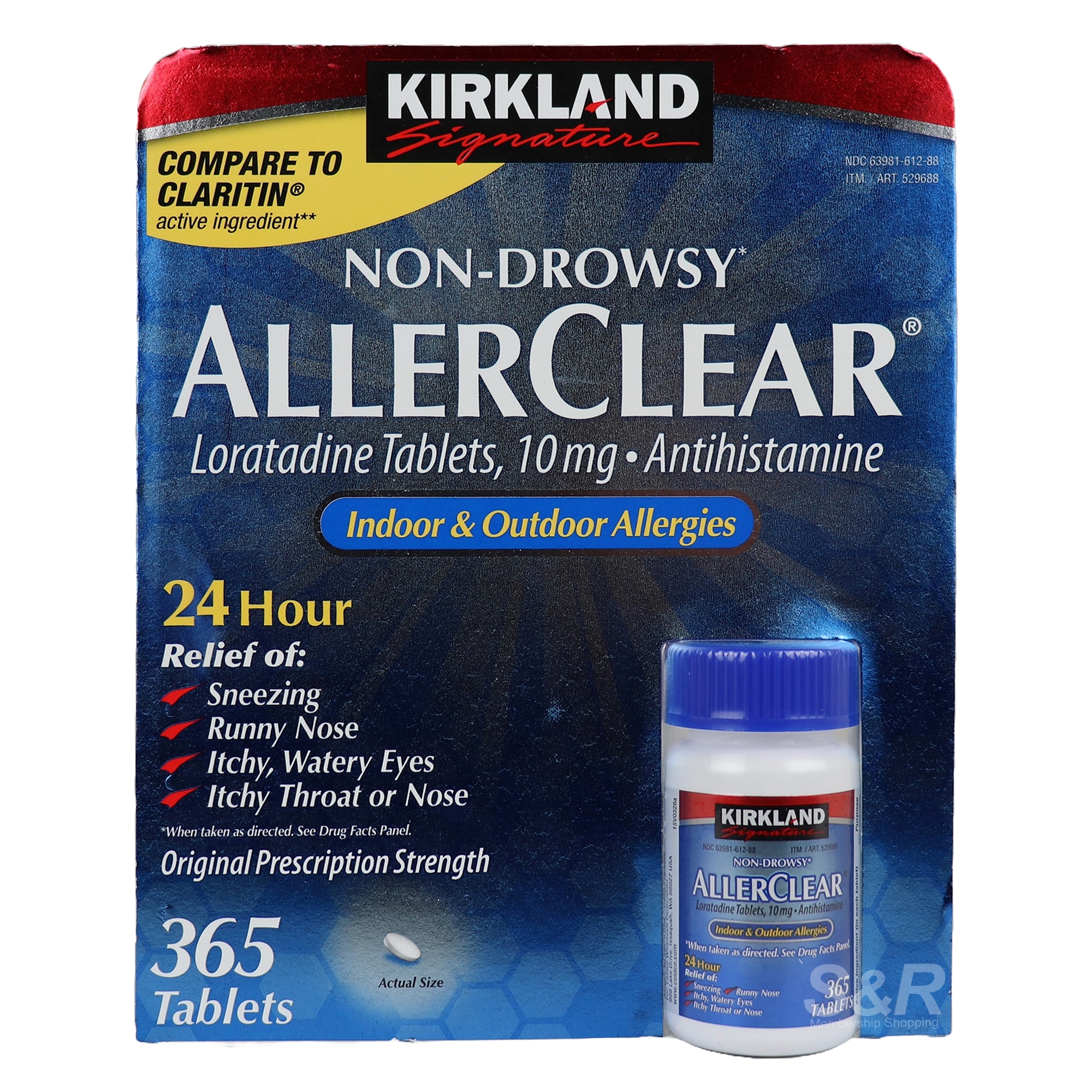 Kirkland Signature Non-Drowsy AllerClear 10mg 365 Tablets | Lazada PH