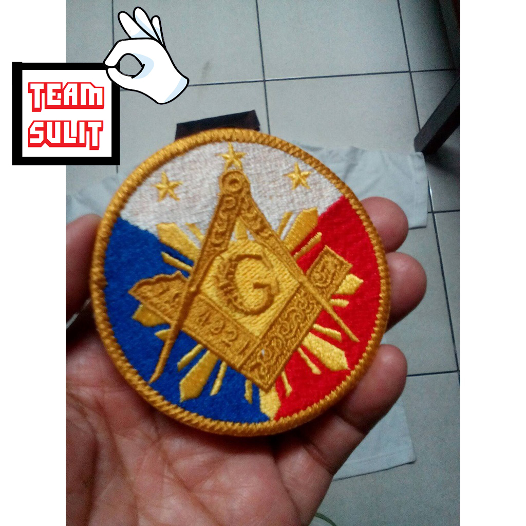 mason patch philippine 2,75 in freemason freemasonry embroidery MS22103 ...