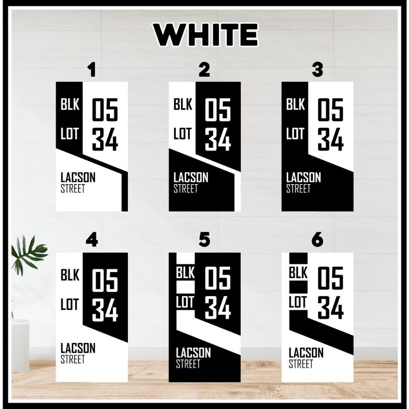 ADDRESS PLATE House Number Plate Acrylic Sintra Board 5x9 inches, Home ...