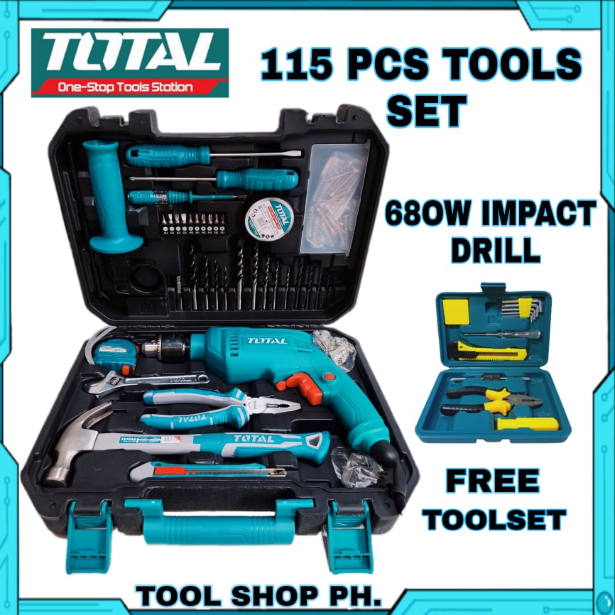 TOTAL 115 Pcs Tools Set THKTHP1152 WITH FREE TOOLSET | Lazada PH