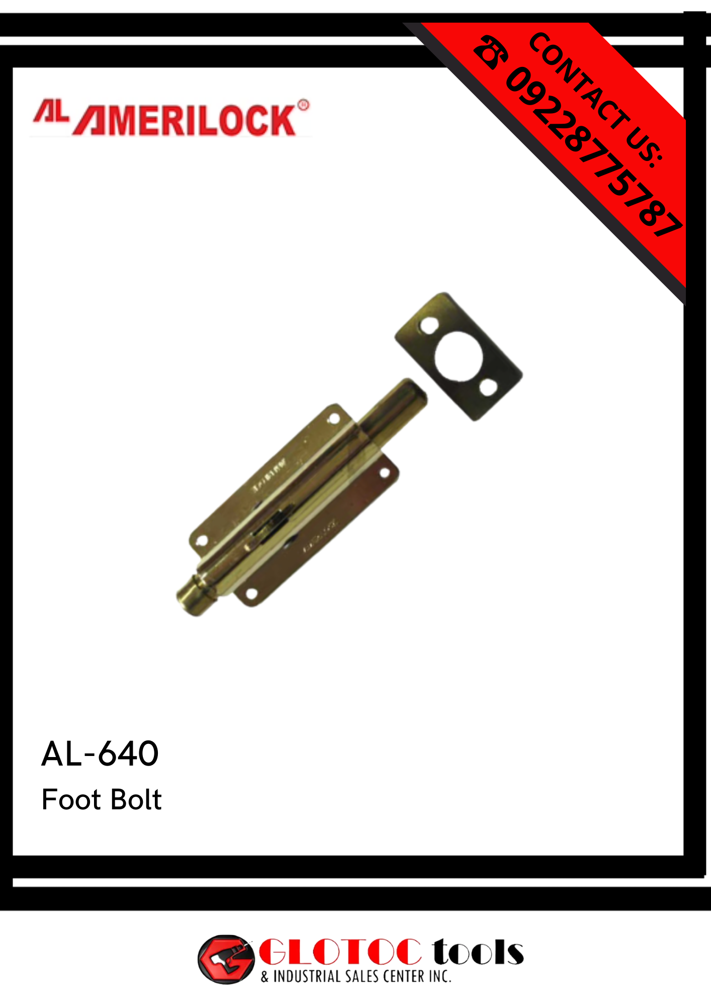 AMERILOCK Foot Bolt SSP 4" AL-640 | Lazada PH