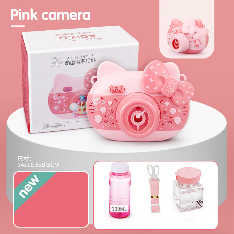 HELLOKITTY BUBBLE MACHINE GUN CAMERA WITH LIGHT AND SOUNDS FREE ...