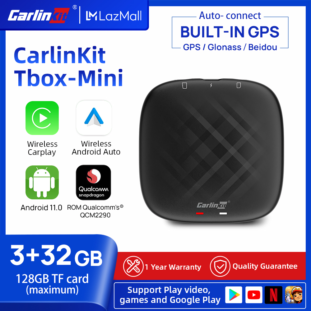 CarlinKit Tbox-MiNi 3+32GB Android AI Box Built-in Android 11 System Supports Wireless Android ...