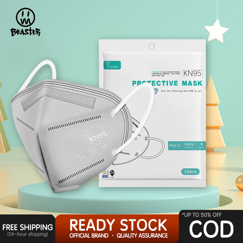 BEASTER KN95 Mask Original 50 PCS Fda Approved White Mask 5Ply Medical ...