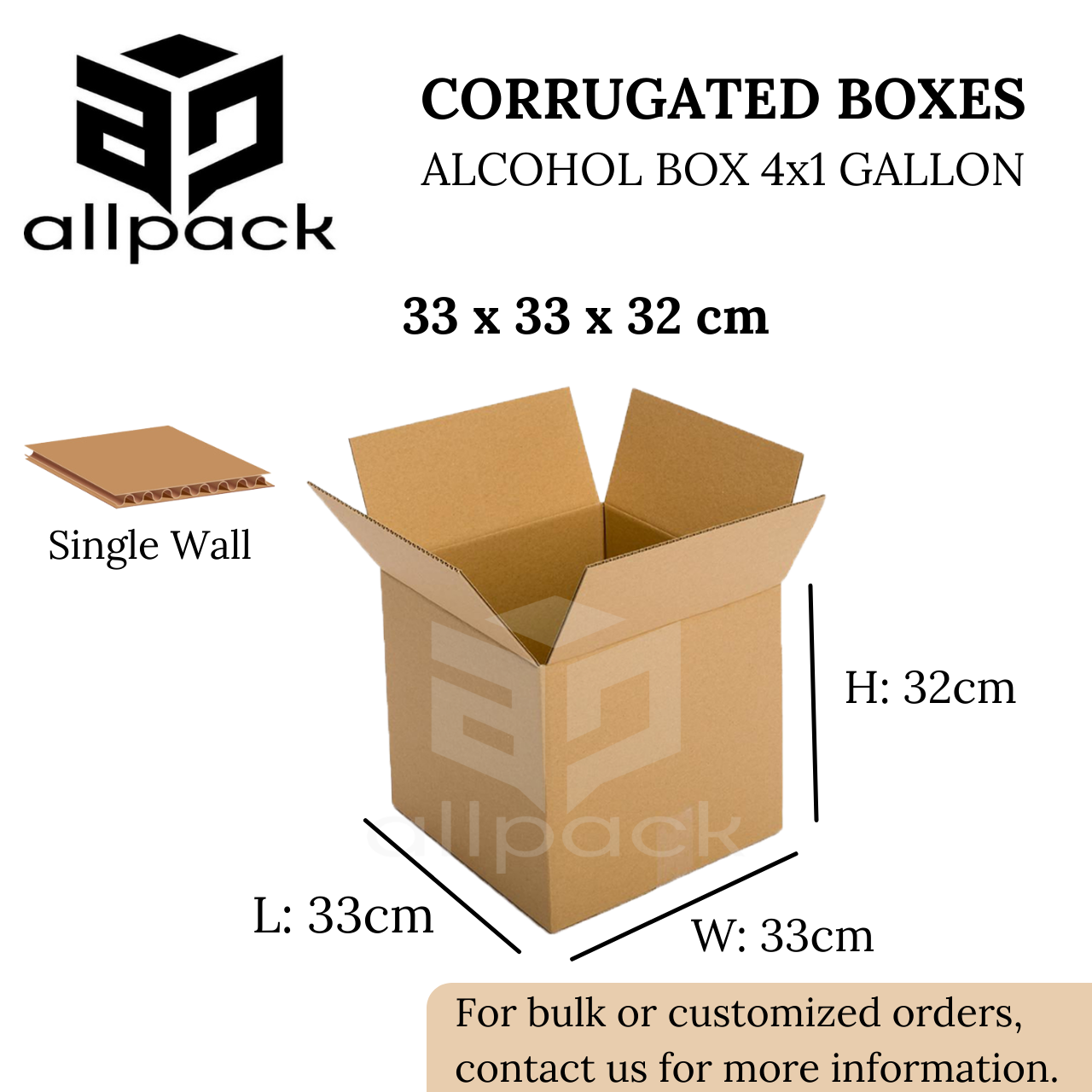Alcohol Box 4x1 Gallon Single & Double Wall | Lazada PH