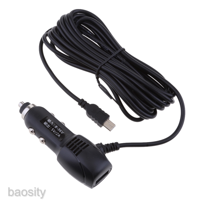 MINI USB Ports 12V36V Car Vehicle Power Charger Adapter for GPS Dashcam ...