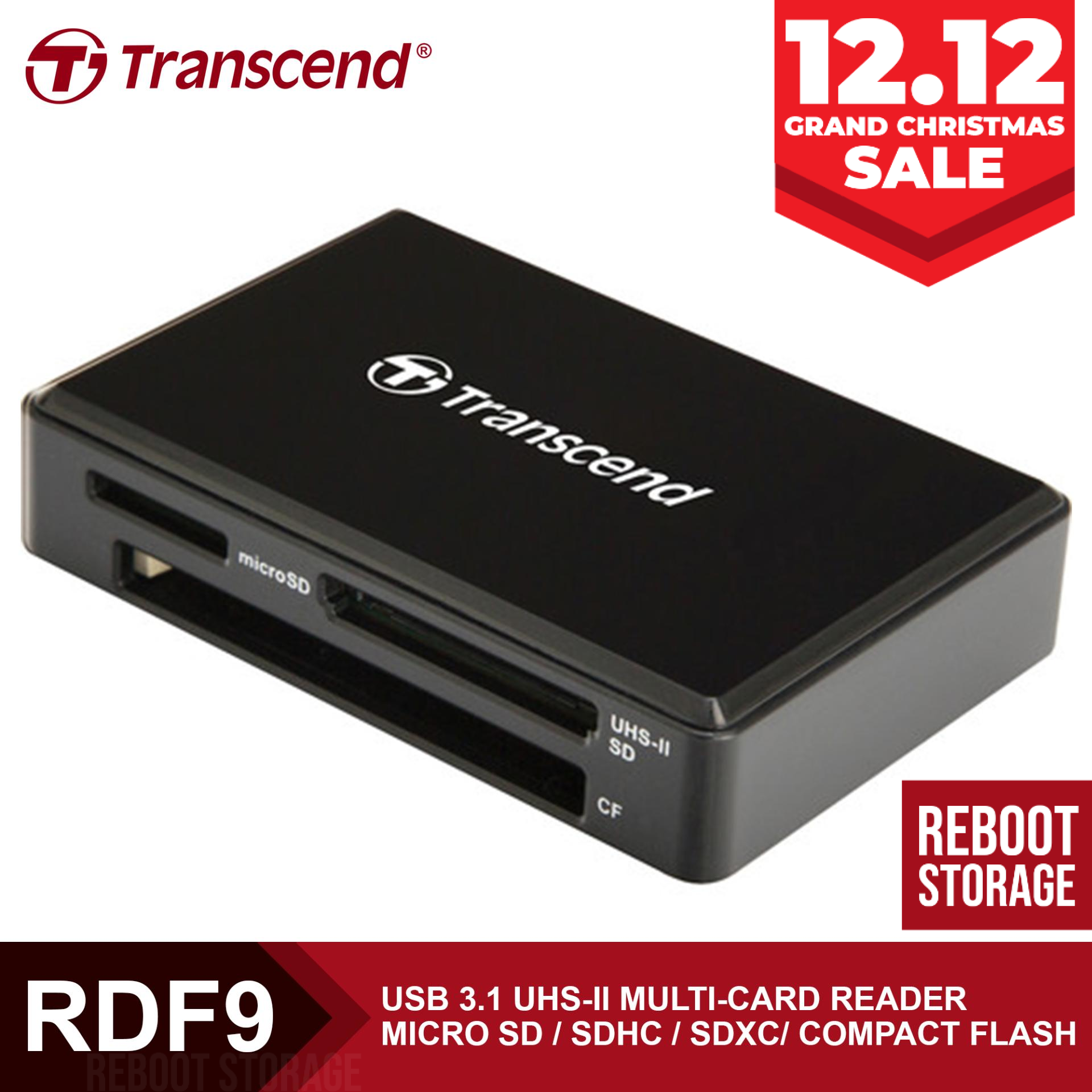 Transcend TS-RDF9K2 All-in-1 UHS-II Multi Card Reader USB 3.1 RDF9 ...