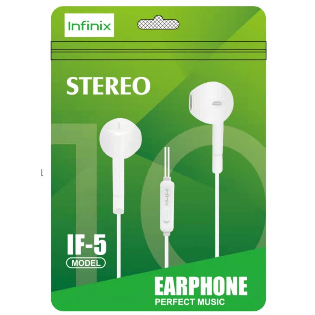 Tecno T6 Original In-Ear Earphone 3.5mm 1.2M cable Length with Mic ...