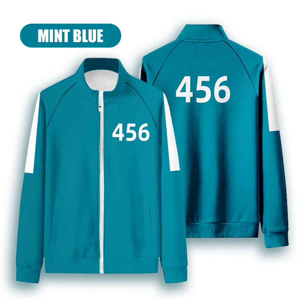 Squid Game Jacket 456 Costume Cosplay Coat Sportswear Mens Jacket and ...