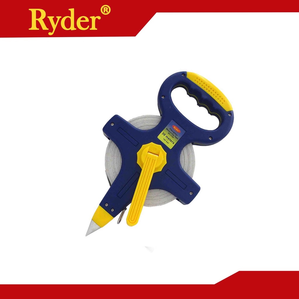 hot RYDER Tools Open Reel Fiberglass Long Measuring Tape (30m) with ...