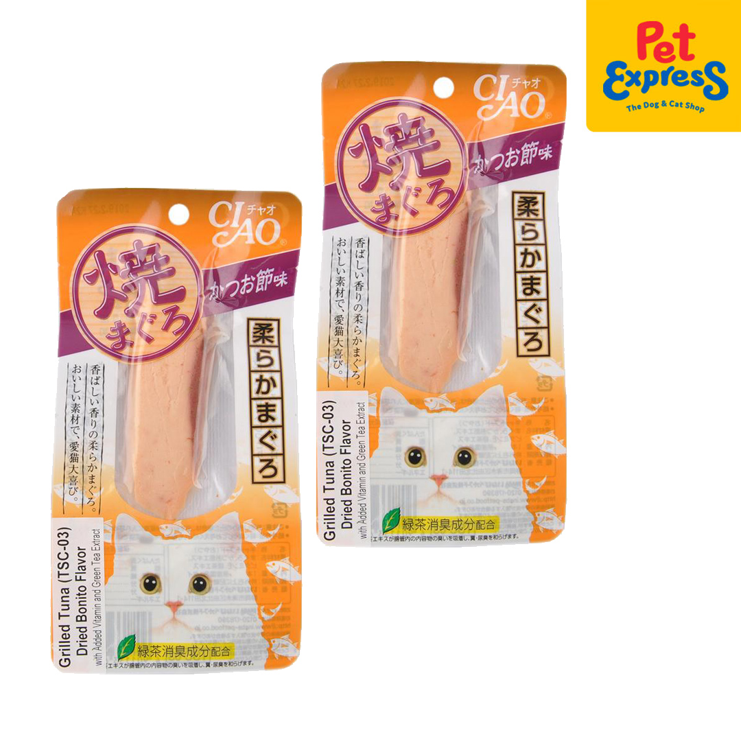 Ciao Grilled Tuna Dried Bonito Cat Treats 20g (TSC-03) (2 packs) | Lazada PH