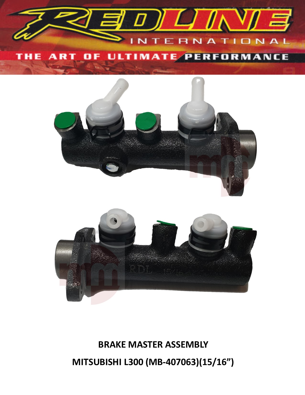 REDLINE BRAKE MASTER ASSEMBLY for MITSUBISHI L300 MB-407063 RBM-1M ...